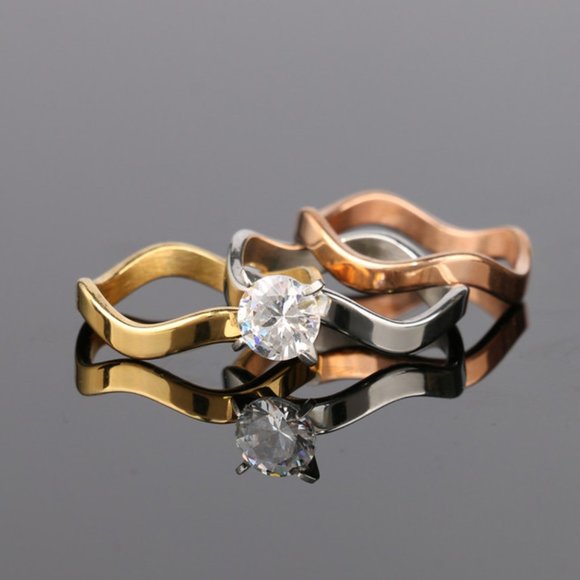 Jewelry | Gold Tri Color Wedding Rings Set | Poshmark